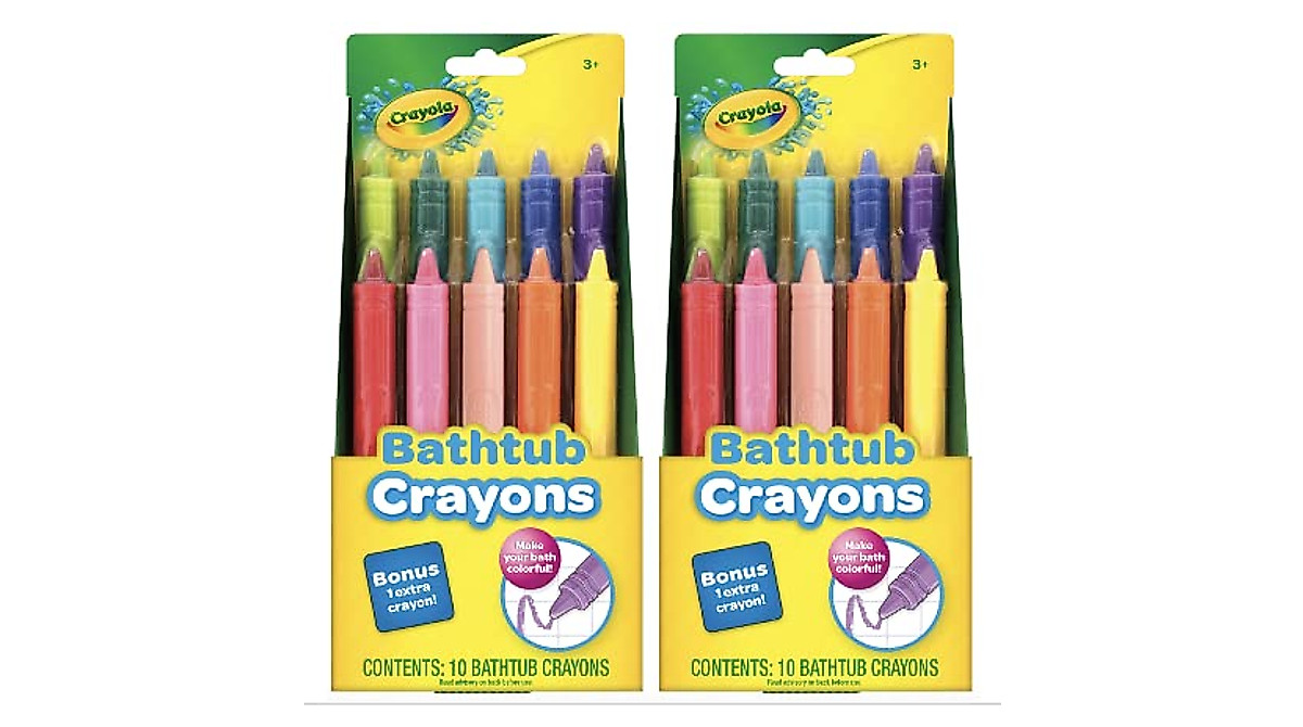 Crayola Bathtub Markers - Washable Kids’ Bath Time Fun Bundle