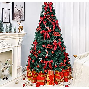 KSRIGHT 1 inch ( 2.54cm Wide)Double Face Red Ribbon 25 Yards for Gift Wrapping,Wedding Decoration, Bows Making , Sewing, DIY Crafts