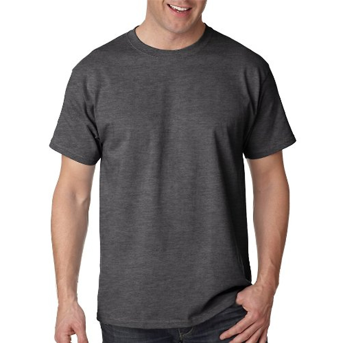 Hanes Tagless® Men`s T-Shirt Charcoal Heather