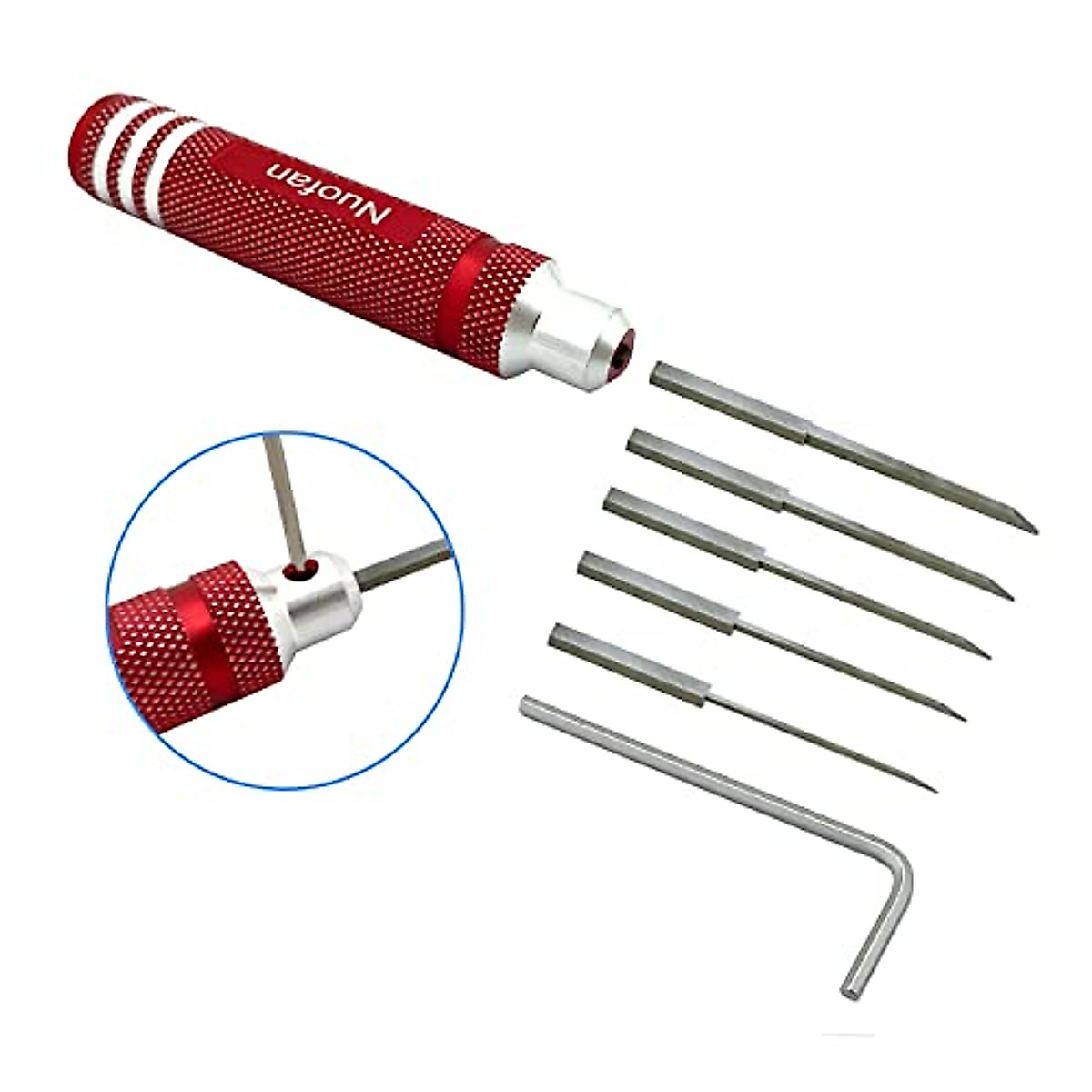 Prime Model Scriber Gundam Resin Carved Scribe Line Hobby Cutting Tool Chisel 5 Blades 0.2/0.4/0.6/0.8/1.0mm