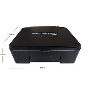 Digital Travel Alarm Clock - No Bells, No Whistles, Simple Basic Operation, Loud Alarm, Snooze, Small and Light, ON/Off Switch, 2 AAA Battery Powered, Black