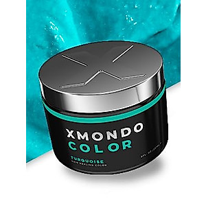 XMONDO Color Turquoise Depositing Mask & Semi-Permanent Turquoise Dye | Infused with Bond Booster Technology & Hyaluronic Acid for Nourishment, Revitalization & Repair, Vegan Formula, 8 Fl Oz 1-Pack