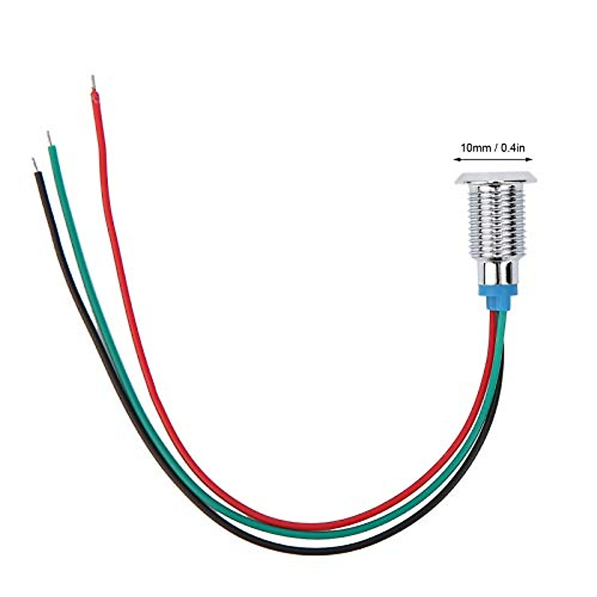 LED Pilot Indicator, LED Pilot Light Bulbs Lamp IP66 6mm LED Lamp with Wire Pilot Dash Directional Car Truck Boat with Wire LED Indicator Light(Red Green)