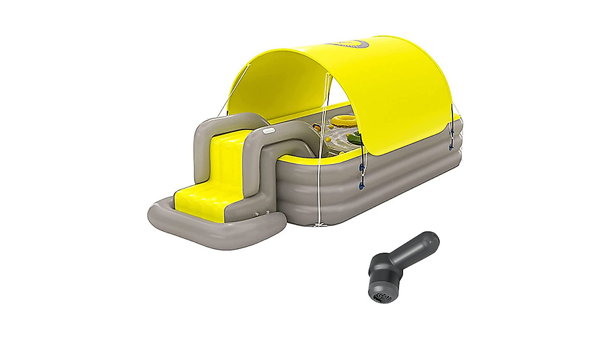 Inflatable Pool Slide for Kids & Dogs - Yellow 3M