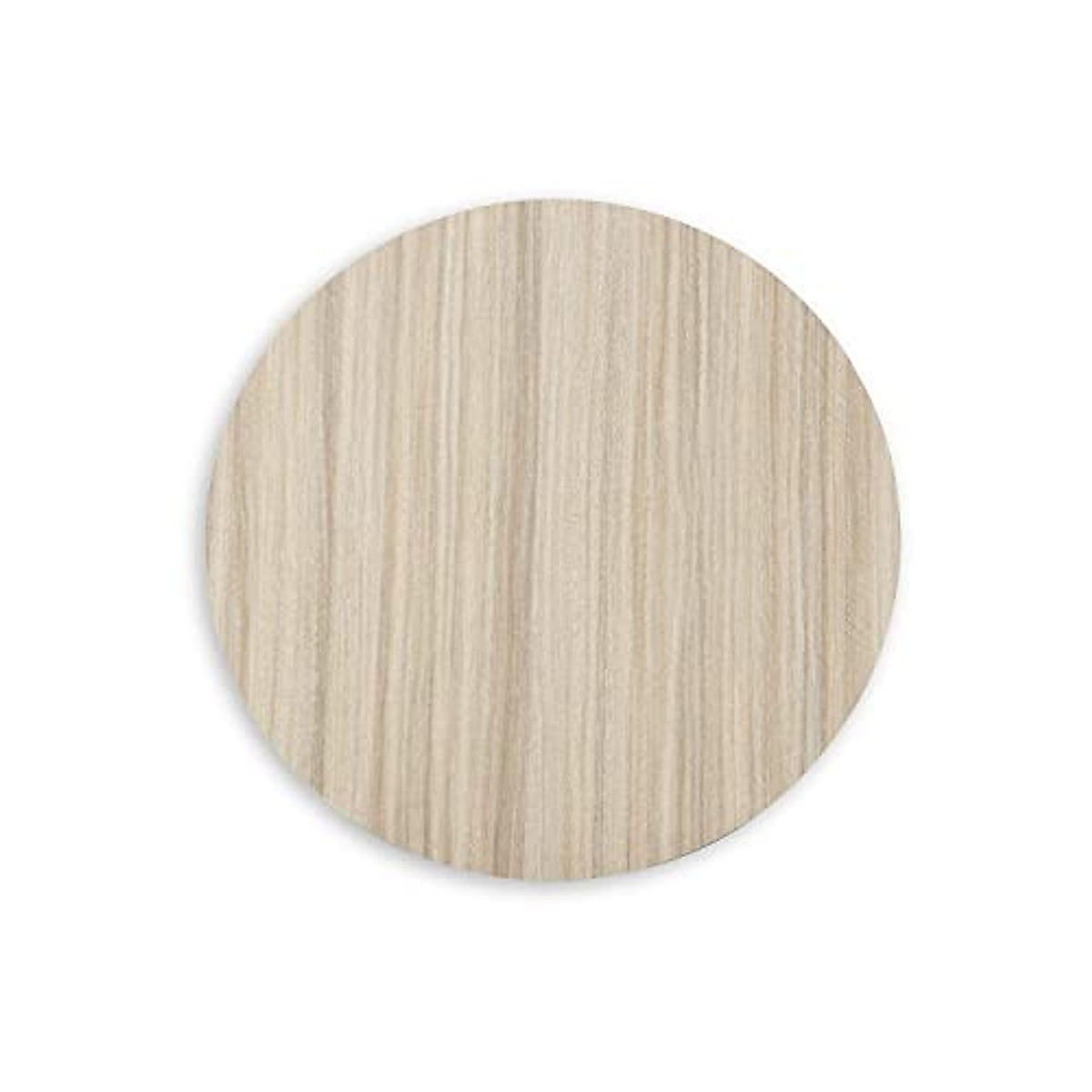 Signature Design by Ashley Grannen Modern Round Dining Room Table, White & Natural Wood