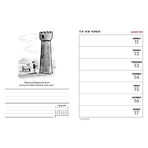 Cartoons from The New Yorker 16-Month 2020-2021 Weekly Planner Calendar