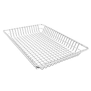 G.E.T. 4-835812 Metal Rectangular Wire Serving Tray, Stainless Steel