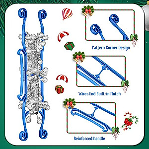 Vicenpal Christmas Lights Storage Holder, Holiday All-purpose Light Cord Wind up Organizer for String Lights, Extension Cords, Magnet Fishing Rope (Blue, Set of 6)
