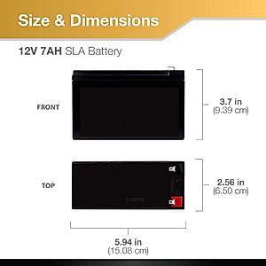 Battery Replacement. Enduring 6-DW-7 12V 7AH - 2 Pack