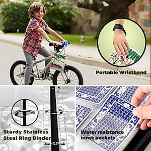 Guacalloon Baseball Card Binder with Sleeves, 440 Pockets Trading Card Holder Protectors Albums, Card Storage Organizer Case Compatible with Topps Baseball Card and other Trading Cards