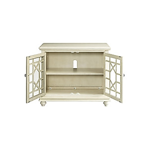 Martin Svensson Home Elegant TV Stand, 38 in x 32 in (W x H), Antique Cream White