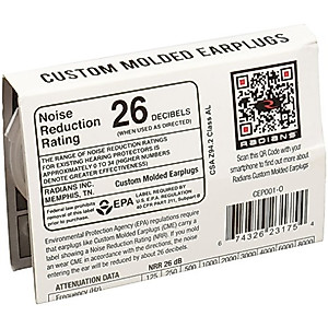 Radians Custom Molded Earplugs, Orange