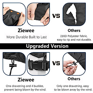 Ziewee Outdoor Coffee Table Cover Waterproof 48" L x 32" W x 12" H Rectangular Outdoor Table Cover Patio Furniture Cover for Dinning Furniture Picnic Coffee Tables Chairs and Sofas 120x80x30cm