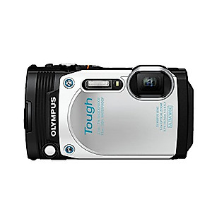 Olympus TG-870 Tough Waterproof Digital Camera (White) - International Version