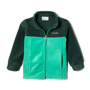 Columbia Toddler Boys Steens Mountain II Fleece, Dark Lime/Spruce, 2T