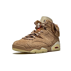 Jordan Mens Air Jordan 6 Retro DH0690 200 Travis Scott - British Khaki - Size 13