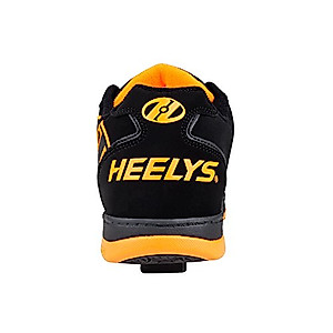 Heelys Kids Propel Skate Shoe, Black/Orange, 5