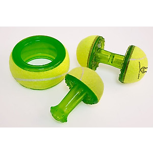 Hyper Pet Tennis Chewz Ring Interactive Dog Toy, Green