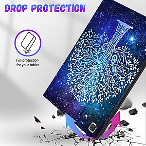 Uppuppy for Samsung Galaxy Tab A7 Lite Case 8.7 Inch for Kids Cute Cool Folio Women Teen Girls Tree Design Tablet Cover for Samsung Tab A7 Lite Case, SM-T220/T225/T227