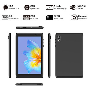 HOTTABLET Tablets Andorid 10 Tablet, 32GB ROM 512GB Expand Tablet Computer, 1280x800 IPS Touch Screen, 2MP&8MP Camera, Bluetooth, WiFi, 6000mAh Battery, Tablet PC