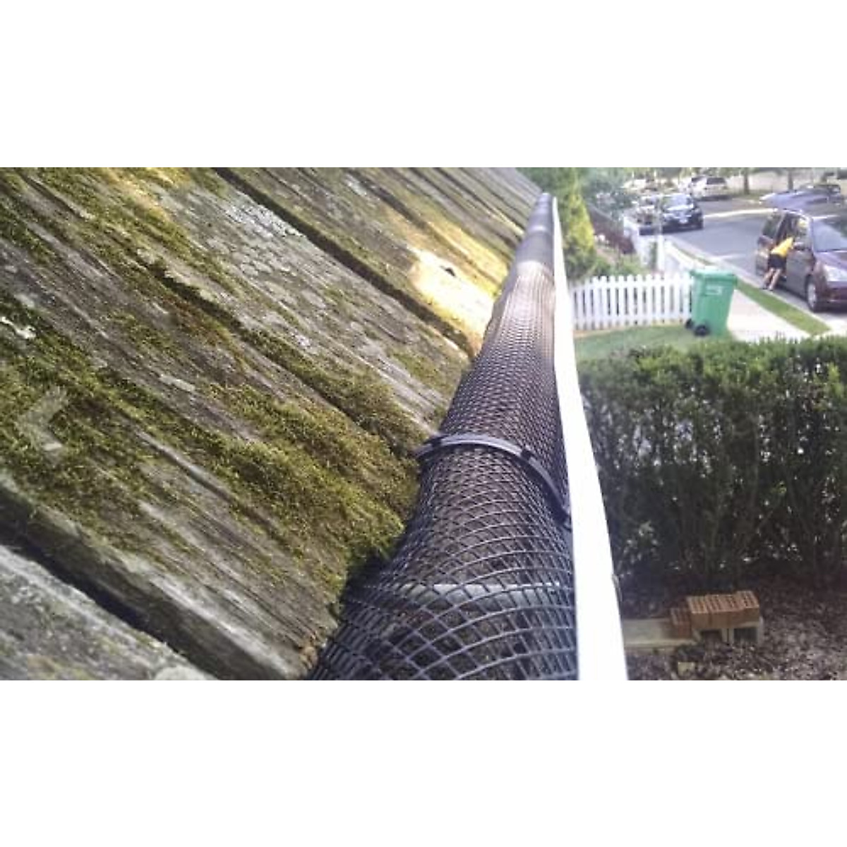 Rocky Mountain Goods 6” Gutter Guard Mesh - 20 Foot Leaf Guard Protects from Branches, Leaves, Debris - Easy Cut with Scissors to Custom Lengths - Easy Install - Does Not Rust