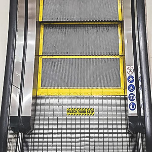 2 PC Watch Your Step - 10x3 Watch Your Step Floor Sticker - Watch Your Step Sticker - Caution Stickers - Watch Your Step Sign for Floor Outdoor/Indoor