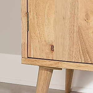 South Shore Kodali Solid Storage Unit, Narrow, Natural Wood