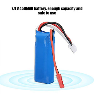 Dilwe 7.4 V 450MAH RC Vehicle Battery, RC Toys Parts Compatible for WLtoys P929/ P939/ K979/ K989/ K999/ K969 Remote Control Car