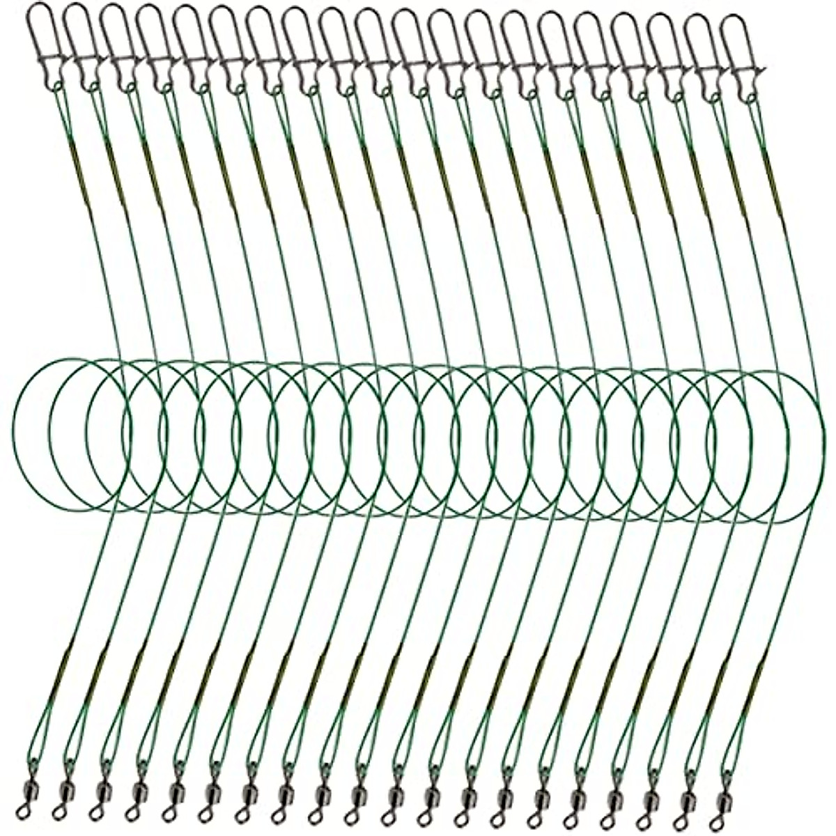 75 Pcs Fishing Leader line Metal snap Buttons Metal Snaps swivels Fishing Tackle Saltwater Fishing Fish Leaders Salt Water Fishing and Tackle Fishing Lines Fishing Leading Lines INOOMP