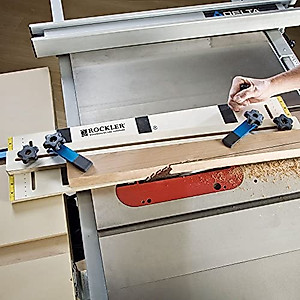 Rockler Taper Jig/Straight Line Jig - Power Tool Accessory Jigs Makes Tapered Cuts Fast - Wood Cutting Jig is Perfect for Chair Legs - Hardware Jig Includes 36” Miter Bar – Table Saw Accessories