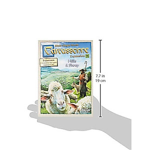 Carcassonne Hills & Sheep Board Game EXPANSION - Manage Flocks, Cultivate Vineyards, and Craft Hills! Strategy Game for Kids and Adults, Ages 7+, 2-6 Players, 45 Minute Playtime, Made by Z-Man Games