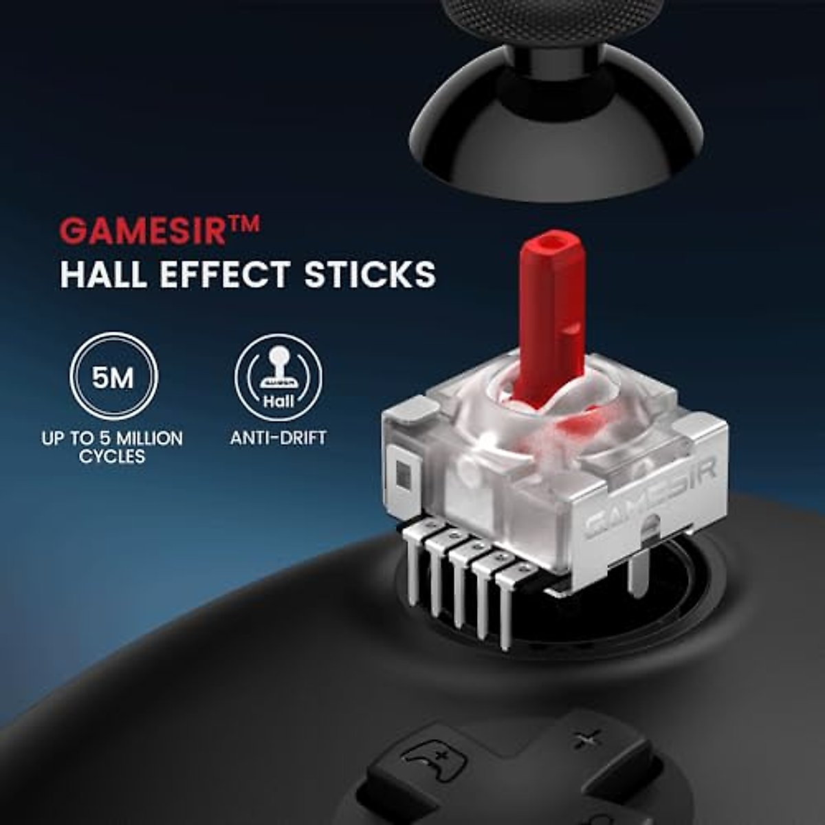 GameSir G7 HE Wired Xbox Controller, Officially Licensed Controller for Xbox Series X|S, Xbox One, Windows 10|11, PC, Video Game Controller with Hall Effect Sticks (Black)