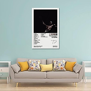 Utopia Album Cover Posters for Bedroom Canvas Posters for Room Aesthetic Wall Art Decor 12x18inch