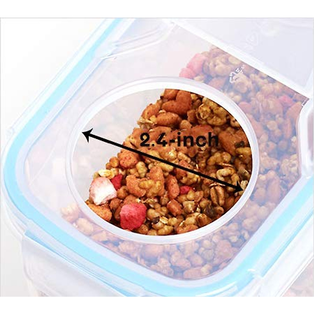 Komax Biokips Cereal Containers Storage Set of 2 – Airtight Food Storage Containers – Cereal Dispenser for All Dry Foods – BPA-Free Cereal Container Set for Pantry Organization and Storage (135 oz)