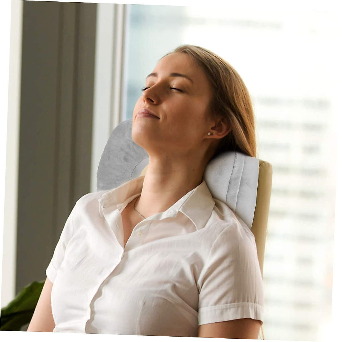 Tofficu Office Tummy Pillow Travel Neck Pillows for Airplanes Airplane Pillow Donut Pillow Headrest Face Cushion Desk Napping Pillow Office Cushion Donut Pillow for Ear Portable Pillow