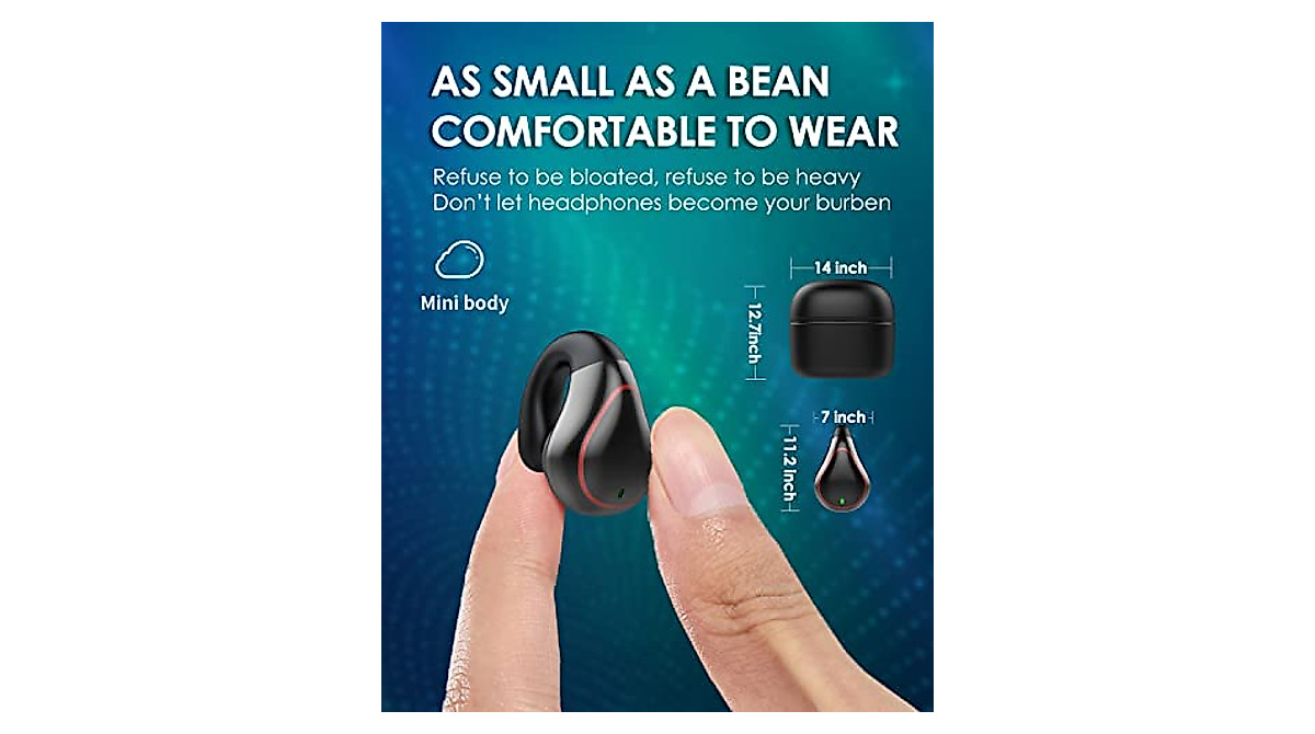 Xmenha Wireless Open Ear Headphones - Safe, Comfortable, Long Battery