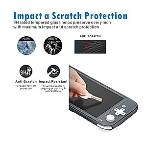 Entwth Anti Blue Light Tempered Glass Screen Protector[2 Pack] for Switch 6.2-inch[Eye Care,Relieve Eye Fatigue] Blocks Excessive Harmful Blue Light & UV 9H Anti Glare Anti-Scratches