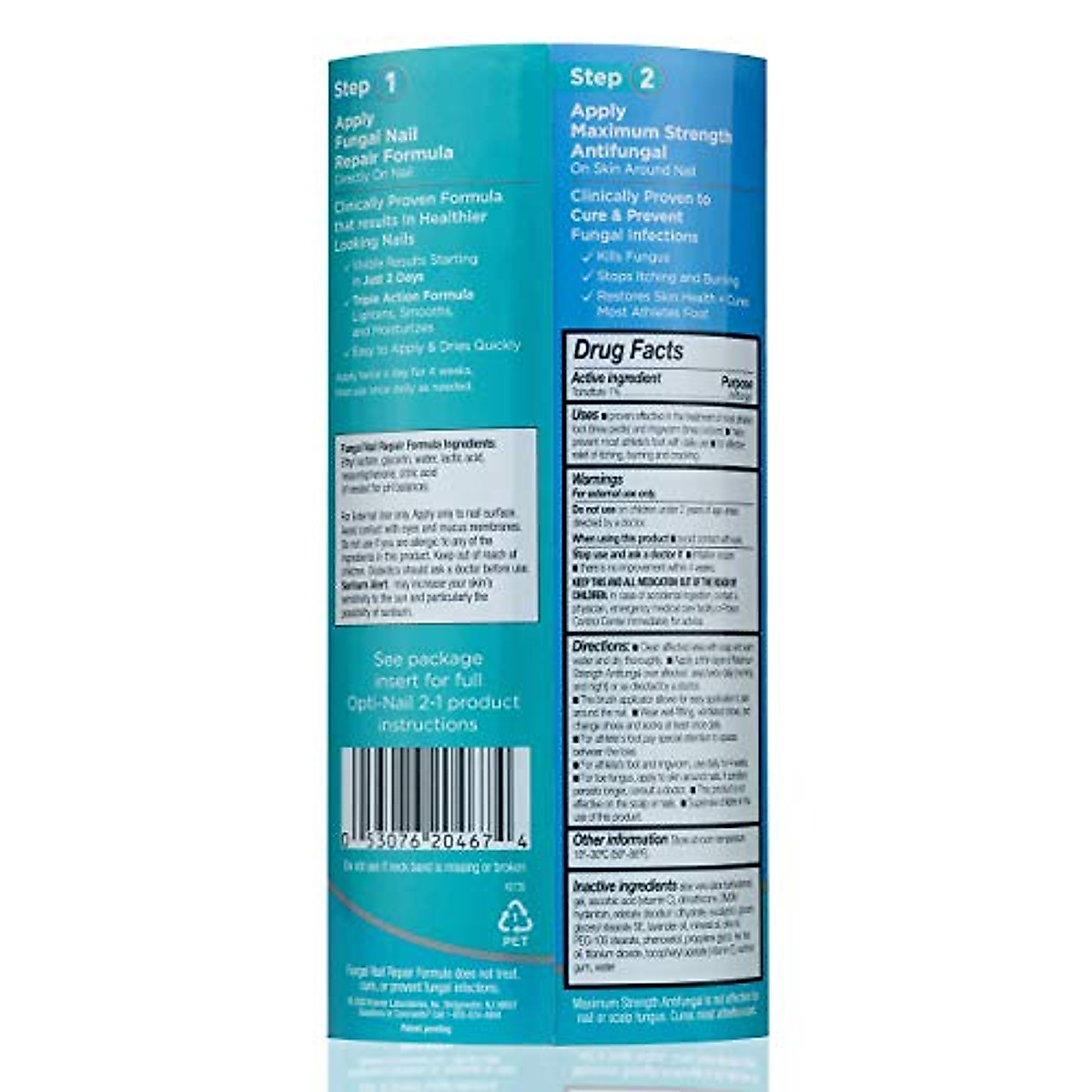 Opti-Nail 2-in-1 Fungal Nail Repair Plus Antifungal, Improves Nail Appearance and Kills Fungus Around Nail