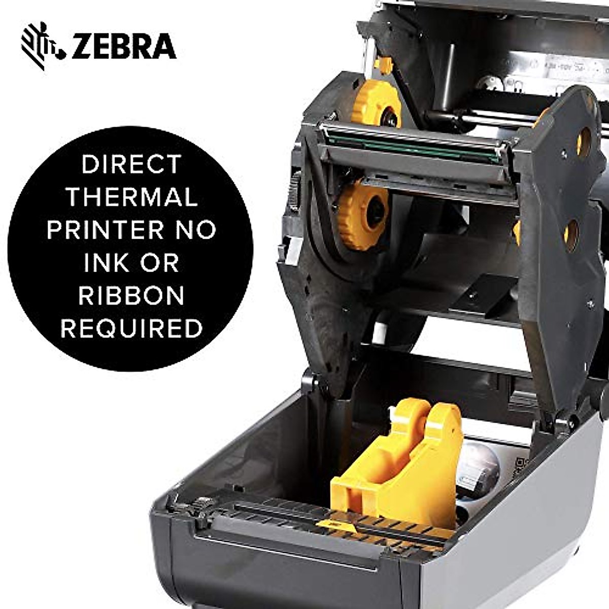 Zebra ZD620d Direct Thermal Desktop Printer with LCD Screen 203 dpi Print Width 4 in Ethernet Serial USB ZD62142-D01F00EZ (Renewed)