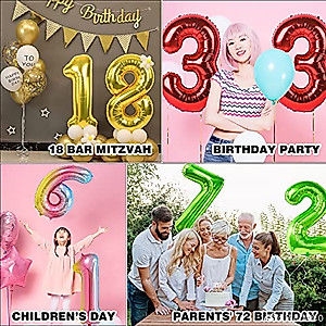 Smlpuame 40 inch Number Balloon 0-9 Gold Large Number 11 Balloons,Digital Balloons for Birthday Party Celebration Decorations Supplies, Helium Foil Number Balloons for Wedding Anniversary