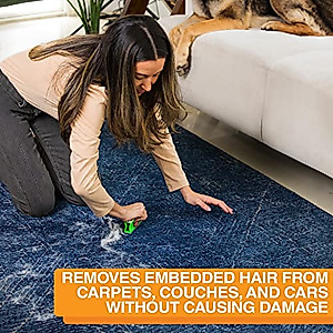 FurDozer X3 PRO 3-in-1 Pet Hair Remover & Auto Detailer - Remove Fur & Lint from Multiple Surfaces Green