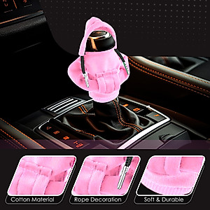 A VERANCO Gear Shift Hoodie - Automotive Accessories Hoodie for Car Shifter, Pink, Cotton, Universal Fit