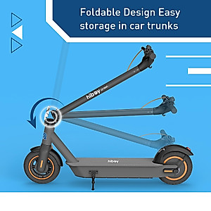Hiboy S2 MAX Electric Scooter, 40.4 Mi Long Range & 19 MPH, 650W MAX Motor Power, 10'' Pneumatic Tires, Split Hub Set, Dual Braking System and Cruise Control, Foldable Commuter E-Scooter for Adults