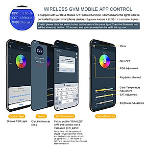 GVM RGB Video Lights with APP Control, 50W Full Color Studio Video Lighting Kit, Led Video Lights for YouTube Photography Lighting, 3 Packs Led Light Panel, Aluminum Alloy Shell, 3200K-5600K