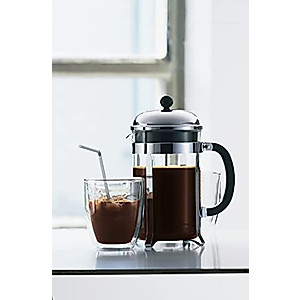 Bodum Chambord French Press Coffee Maker, 51 Ounce, 1.5 Liter, Chrome