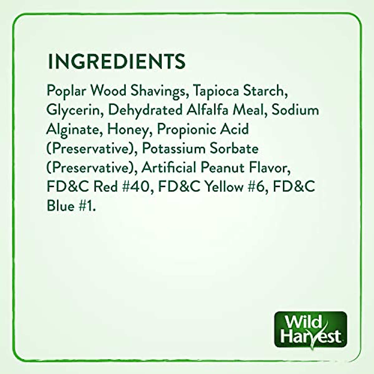 Wild Harvest Chewable Ladder for Birds, Chewable Exercise Toy, Made with Alfalfa and Honey Flavors