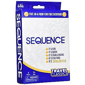 Travel Classics: Sequence - The Exciting Game of Strategy in A Compact Travel Version by Goliath, White