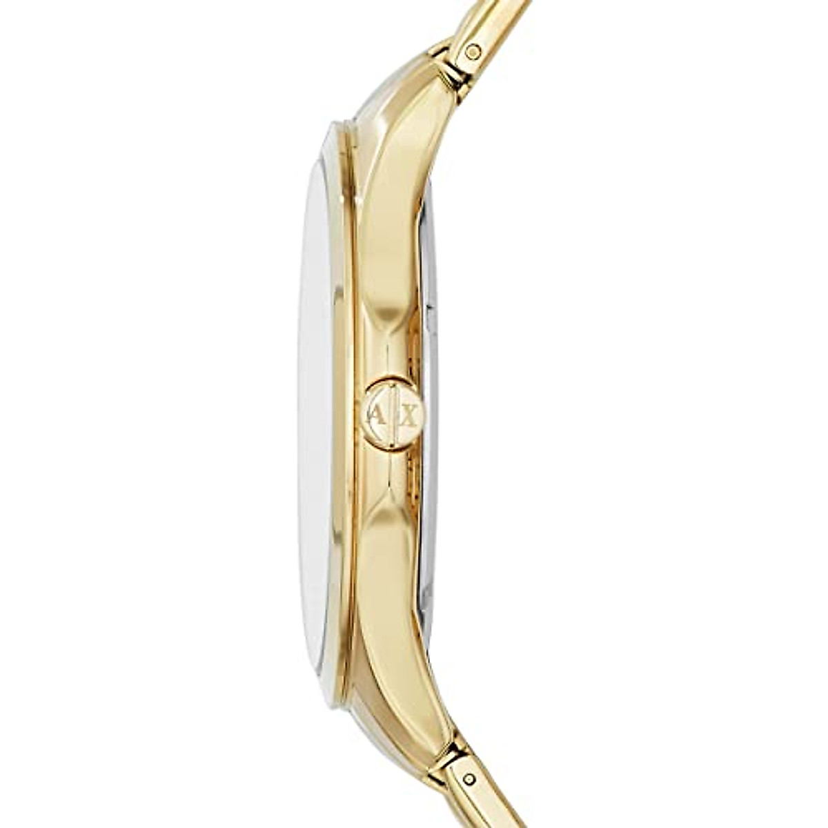 A|X ARMANI EXCHANGE Men's Slim Stainless Steel Watch, Color: Gold (Model: AX2145)
