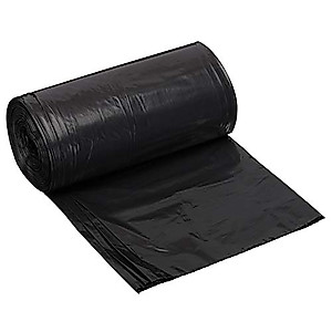 AmazonCommercial 40-45 Gallon Trash Bags 38" x 46" - 1.5 MIL Black Commercial Garbage Bags, Compatible with Rubbermaid Brute - 100 Count