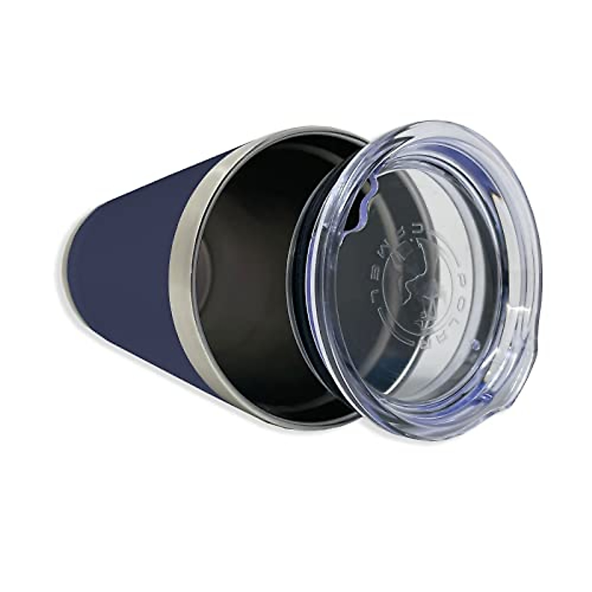 LaserGram 16oz Vacuum Insulated Pint Tumbler, Boat Anchor, Personalized Engraving Included (Navy Blue)